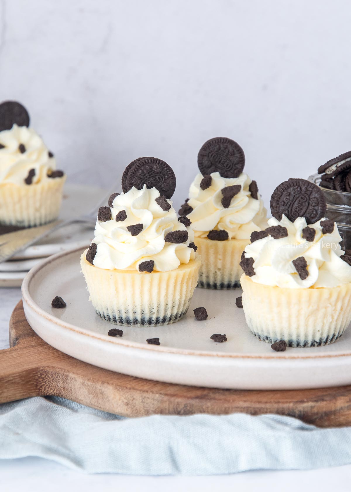 Mini Oreo Cheesecakes Recipe - In Laura's Bakery