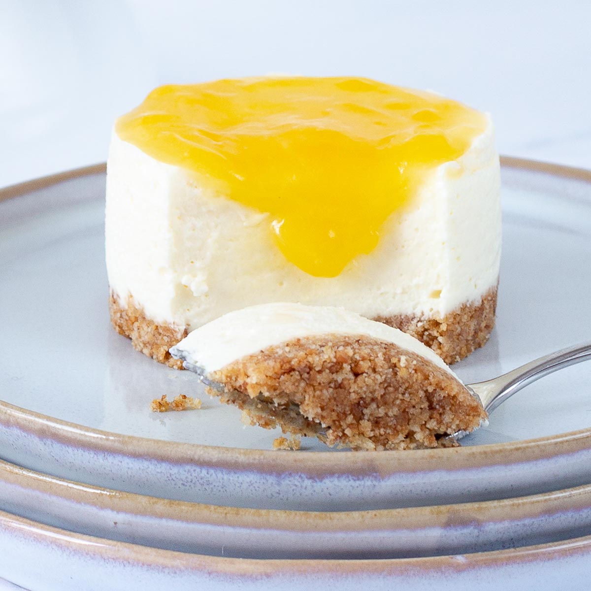 No Bake Mini Lemon Cheesecakes - In Laura's Bakery