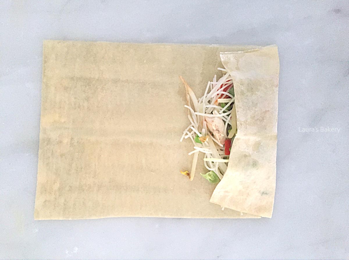 Baked Spring Rolls - In Laura's Bakery