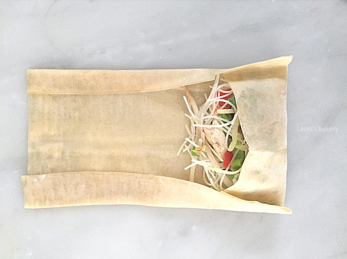 Baked Spring Rolls - In Laura's Bakery